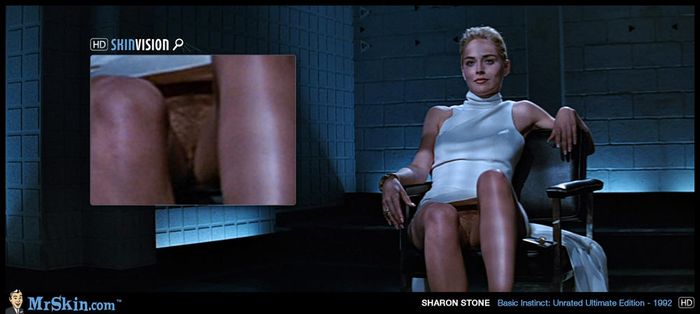 Sharon Stone Recreates Her Basic Instinct Pose